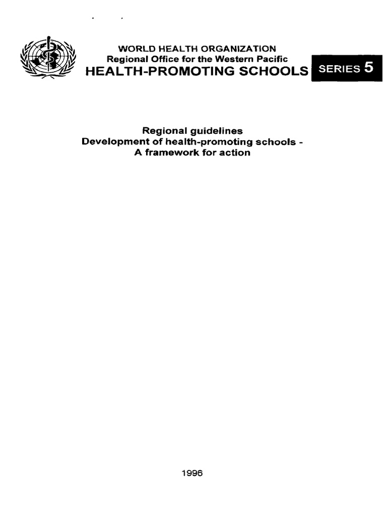 Health-Promoting Schools Framework Guide | PDF | Curriculum | Emergency