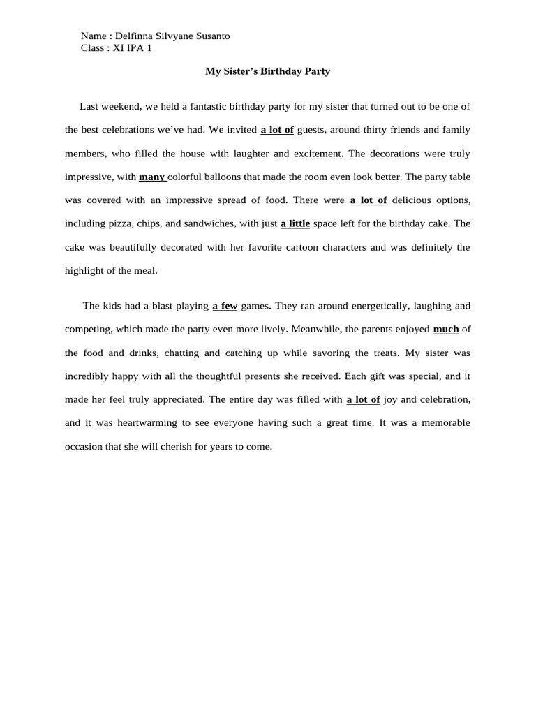 Memorable Birthday Party Celebration | PDF