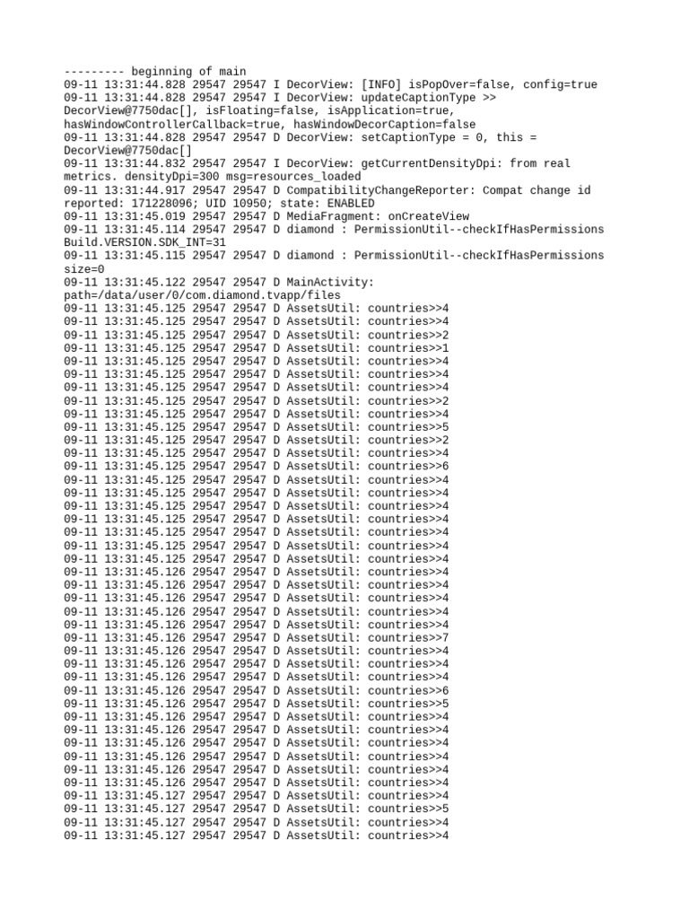 Logcat | PDF | Java (Programming Language) | Computer Engineering