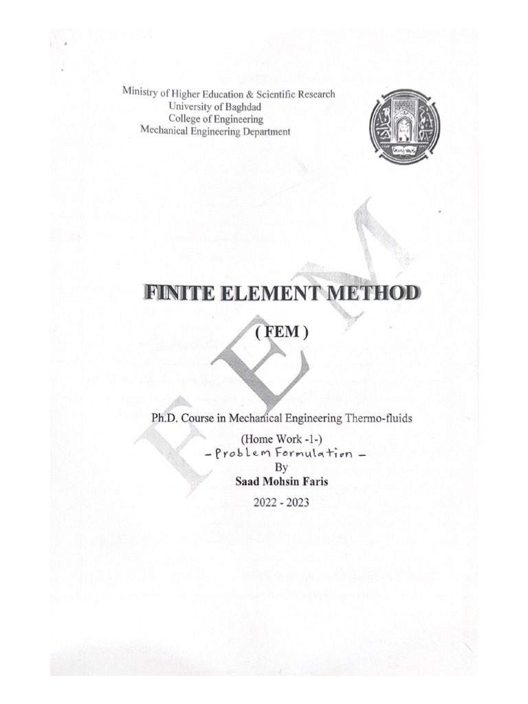 Finite Element Method | PDF