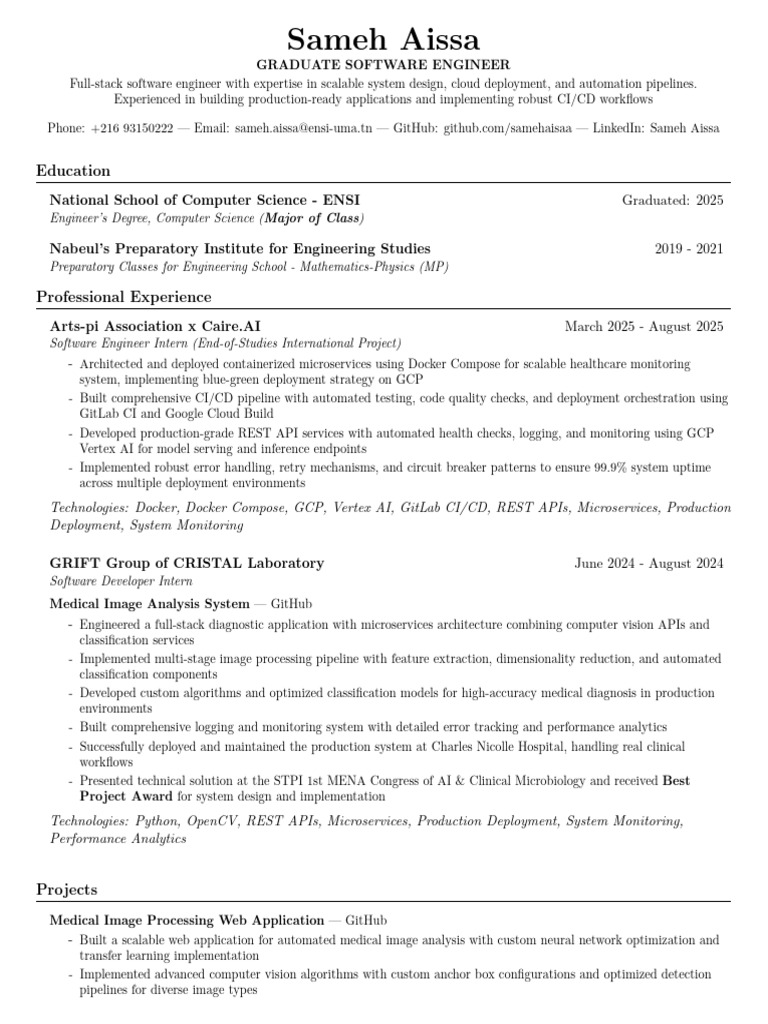 CV FR | PDF | Web Development | Computer Vision