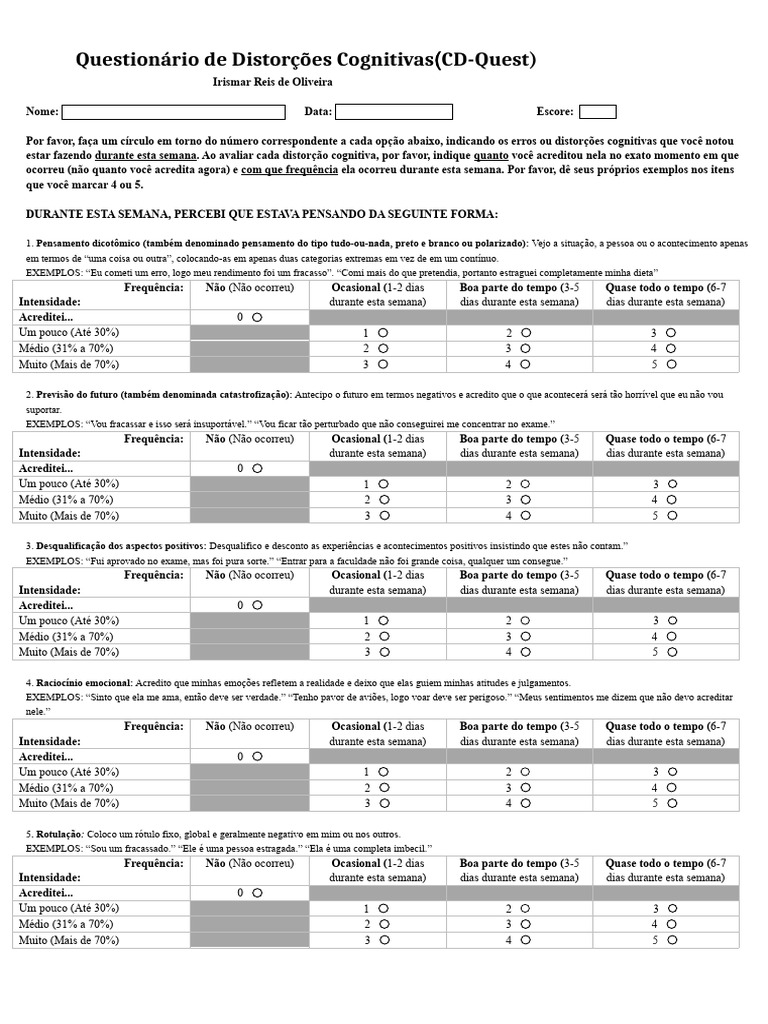 CD-Quest | PDF | Tempo | Pensamento