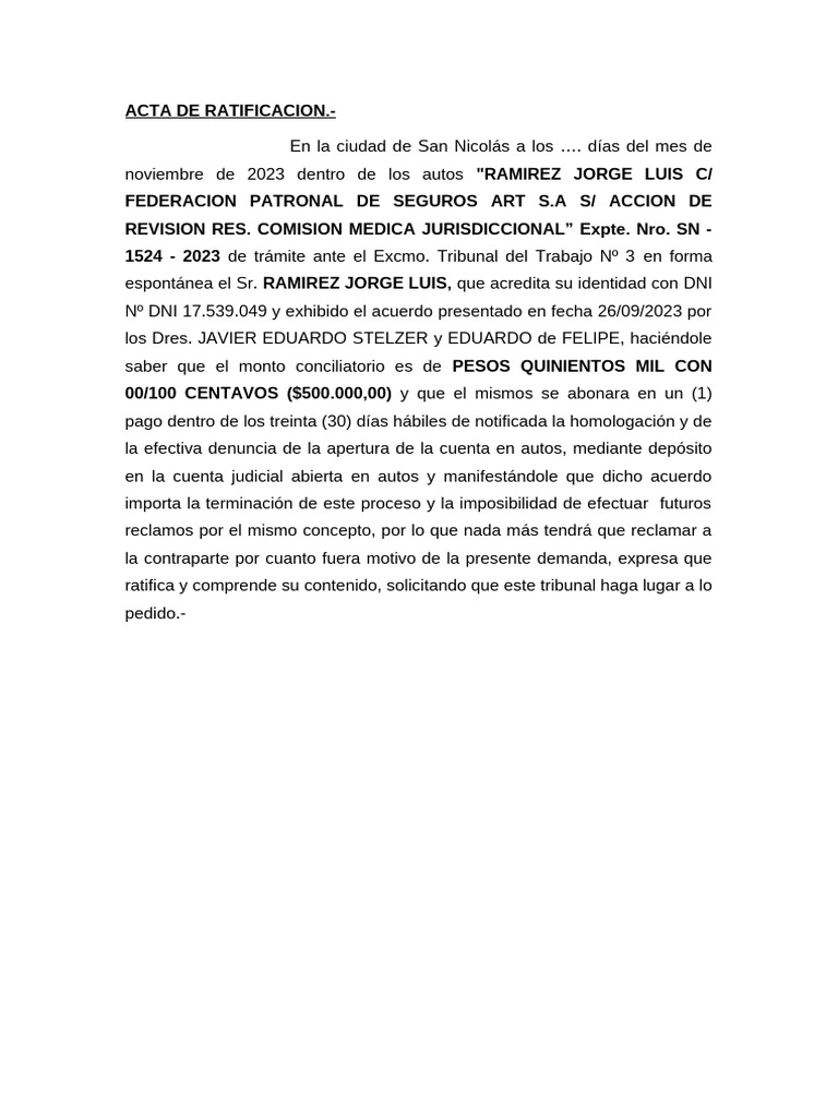 RATIFICO | PDF