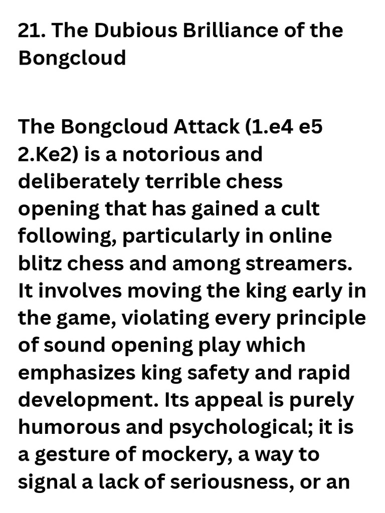 The Dubious Brilliance of The Bongcloud - 20250917 - 175851 - 0000 ...