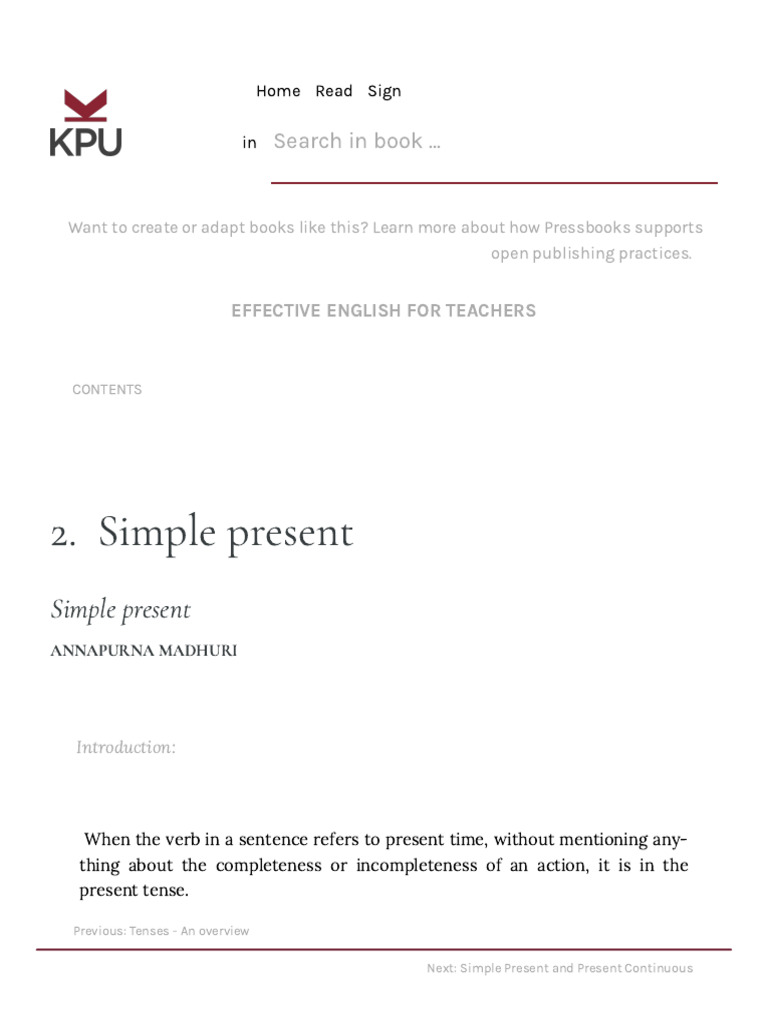 Understanding Simple Present Tense | PDF | Verb | Grammatical Tense