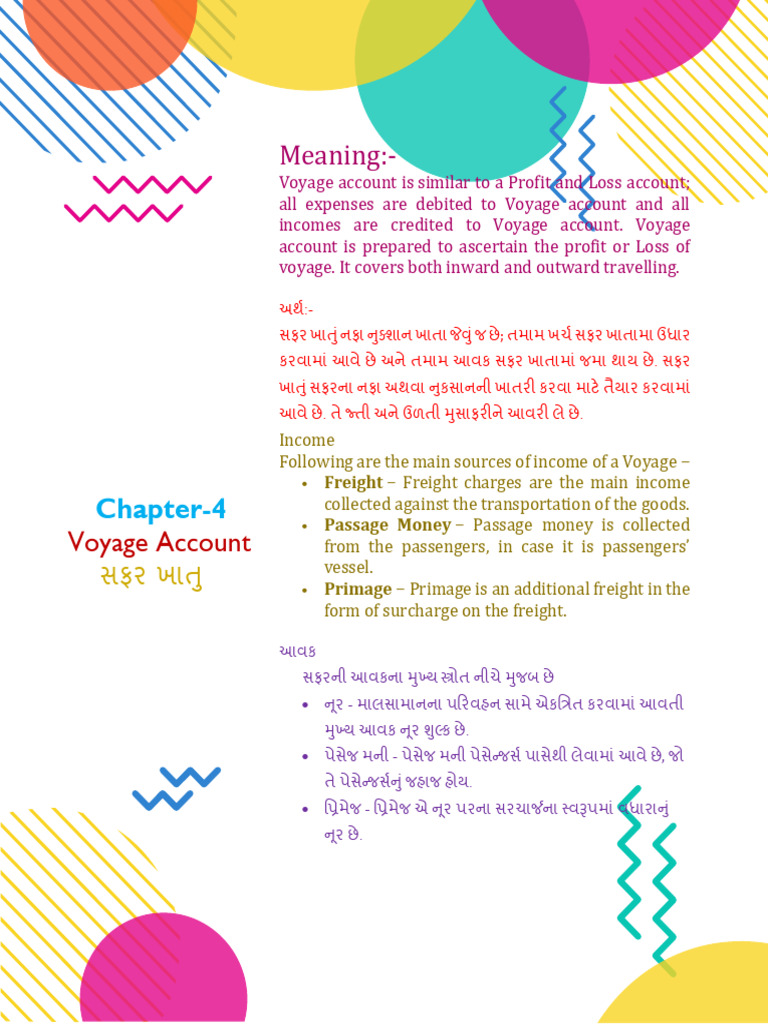 Chapter-4 Voyage Account | PDF