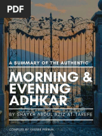 The Authentic Morning & Evening Adhkar PDF | PDF