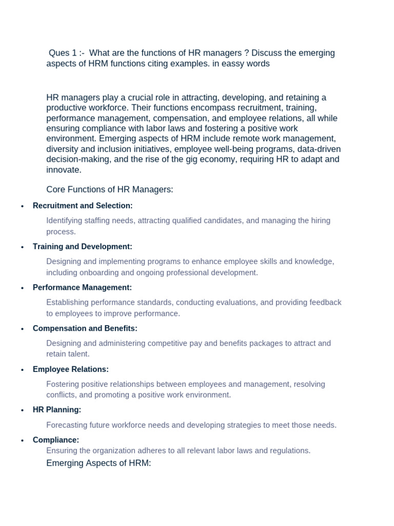 HRM Paper 1 | PDF | Recruitment | Performance Appraisal