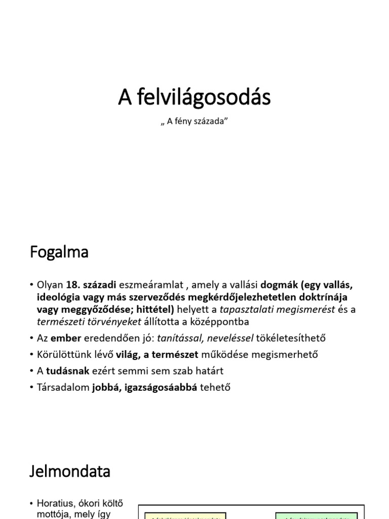 A Felvilágosodás | PDF