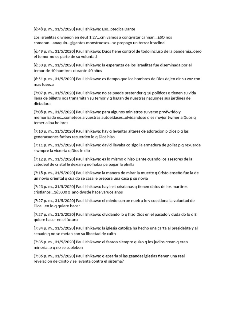 Dante Gebel Mensaje 665 ESO Dom 31.05.2020 | PDF