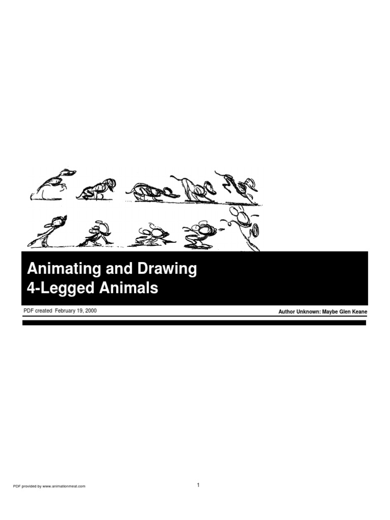 Animating 4-Legged Animals Guide | PDF