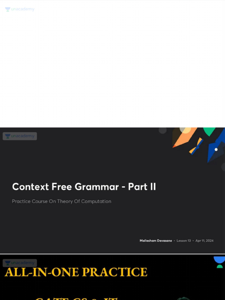 Context Free Grammar Part II With Anno | PDF