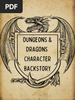 DnD Character Backstory Template | PDF | Games & Activities | Self ...