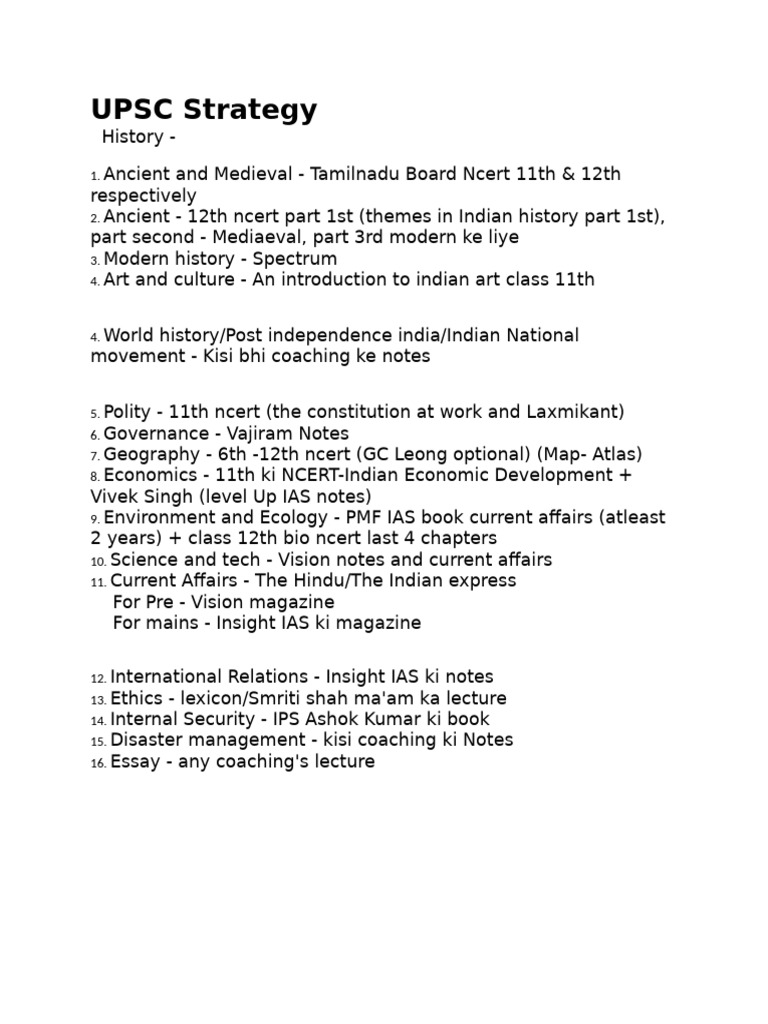 UPSC Preparation Strategy Guide | PDF