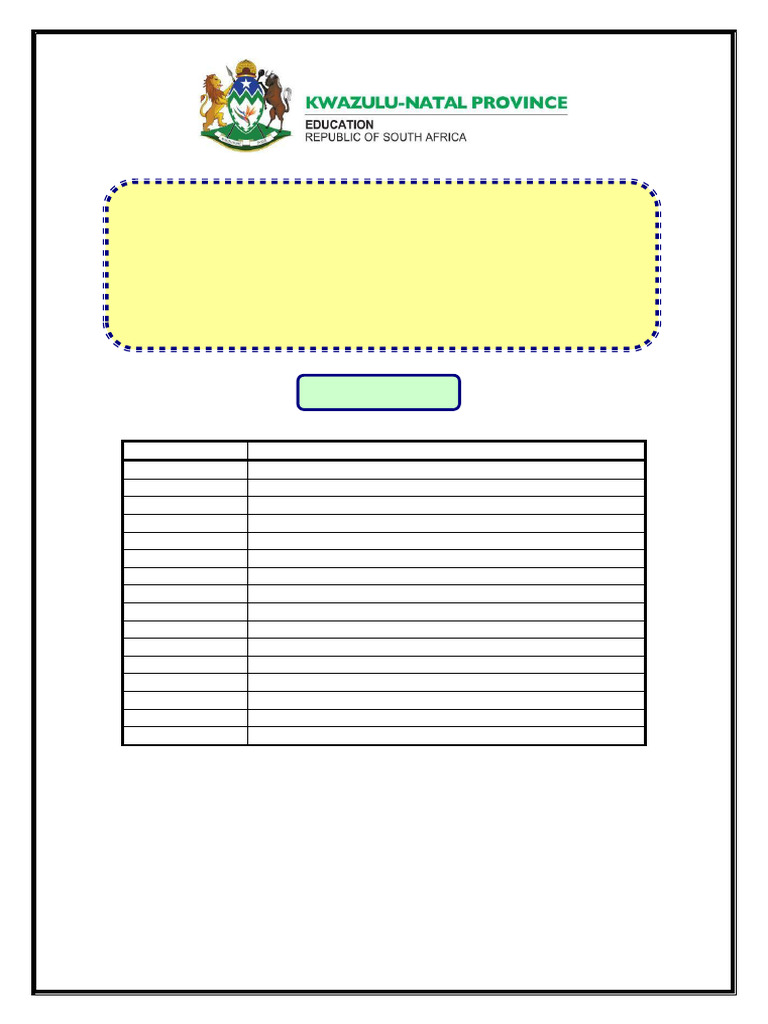 Grade 12 Mathematical Literacy Marking Guide | PDF