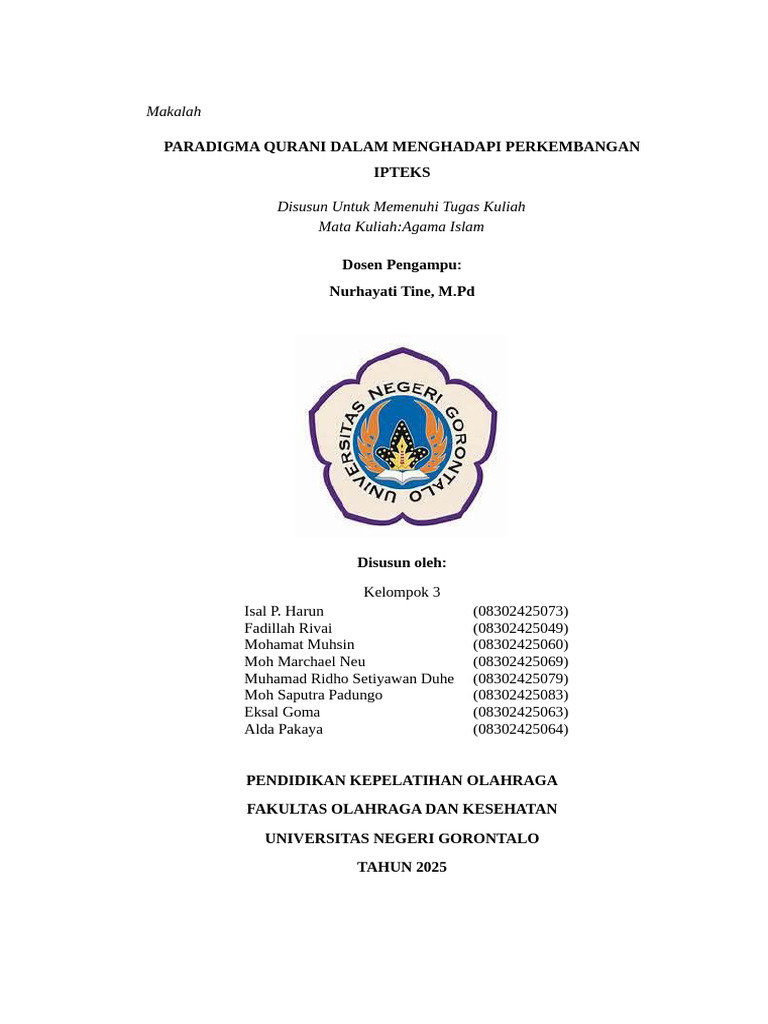 Paradigma Qurani dan IPTEKS Modern | PDF