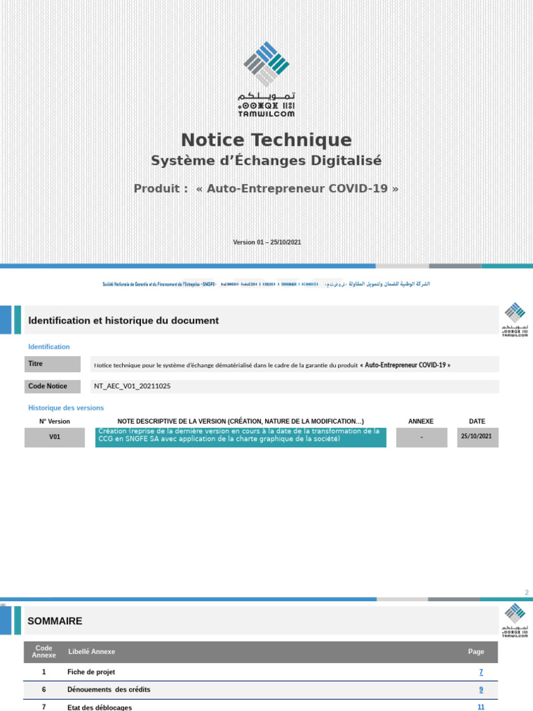 Notice technique : Échanges Auto-Entrepreneur COVID-19 | PDF | Banques ...