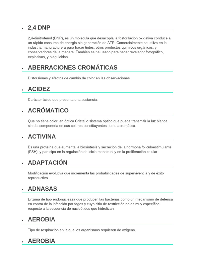 Términos Clave en Biología y Química | PDF | Rna | Anticuerpo