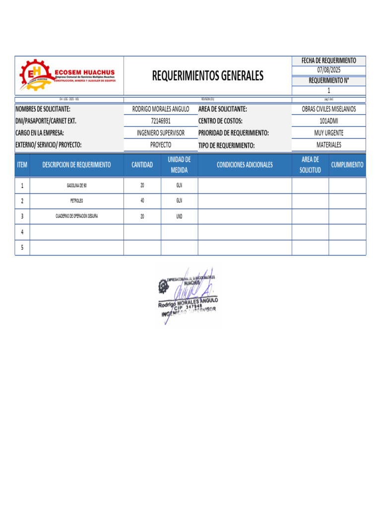 RQ n001 Ago 2025 Rma SC Signed | PDF