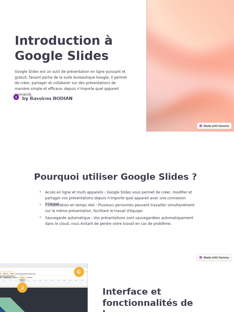 Guide complet sur Google Slides | PDF | Internet | Internet et Web