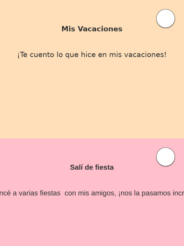 Mis Vacaciones Estilo Estudiante Diseñado | PDF