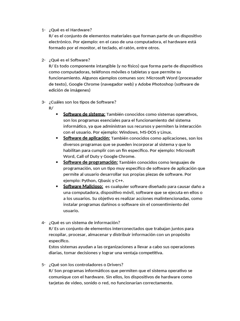 Guia Informatica Aplicada | PDF | Almacenamiento de datos de la computadora | Hardware de la ...