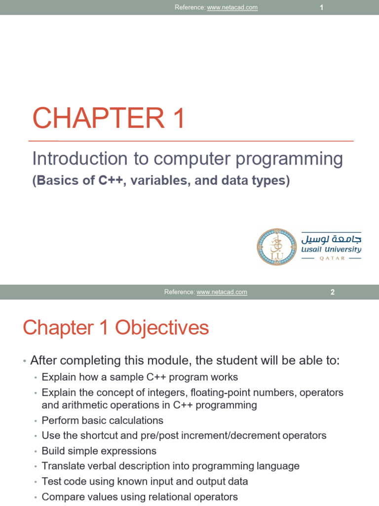 Chapter 1 - Introduction | PDF | Computer Programming | C++