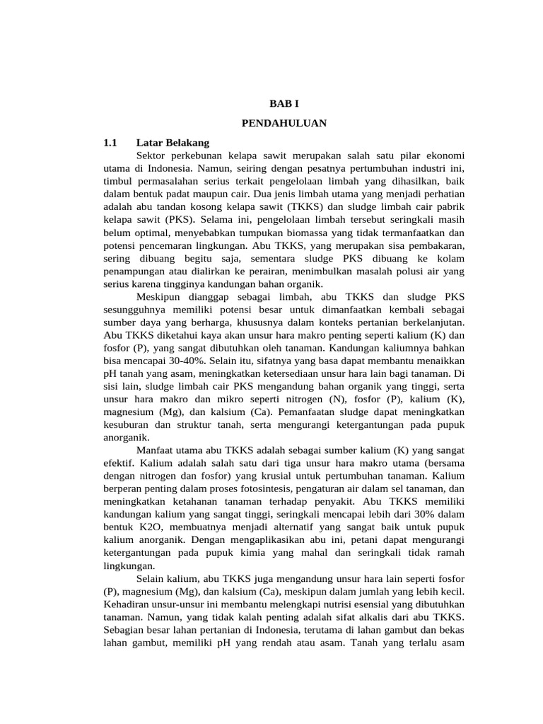 Pemanfaatan Limbah PKS untuk Pertanian | PDF