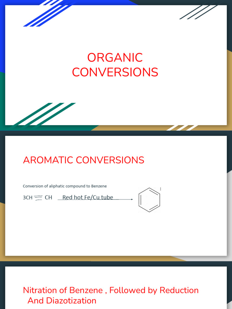 Organic Chemistry Conversion Chart | PDF