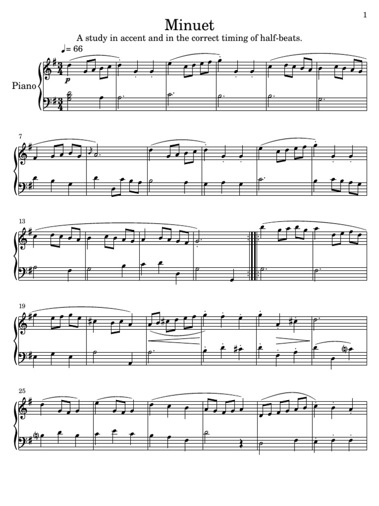 Minuet | PDF