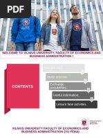 VUB Exchange Students Information 2025-26 | PDF