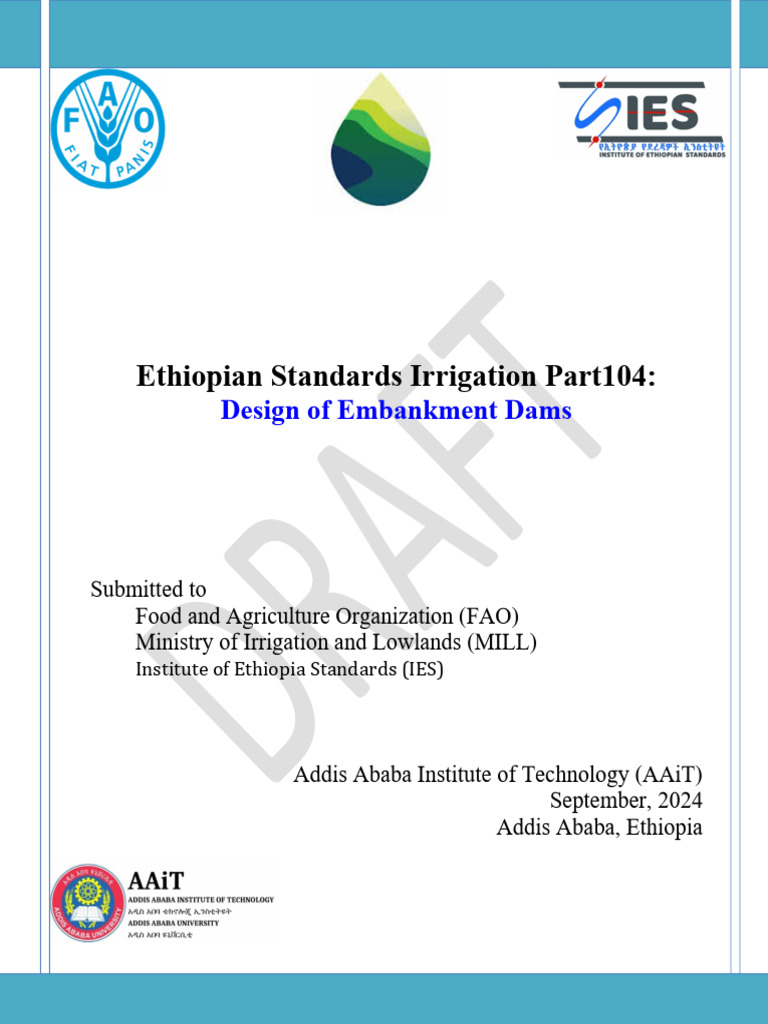 ESI_104_2nd Draft Design of Embankment dams | PDF | Dam | Soil Mechanics