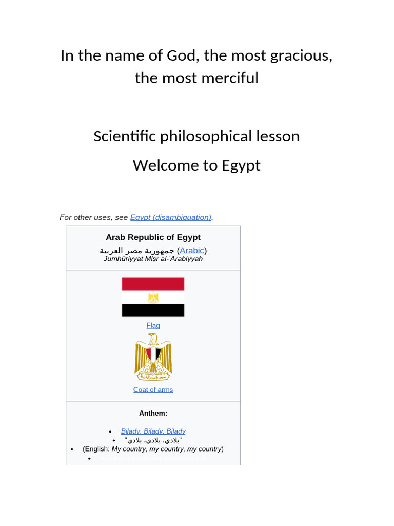 Overview of Egypt's History and Culture | PDF | Egypt | Mohamed Morsi