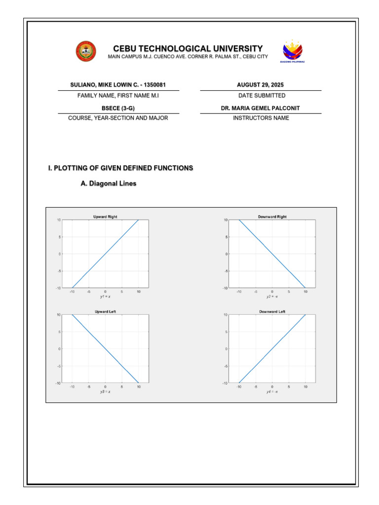 Function and Audio Signal Plotting Guide | PDF