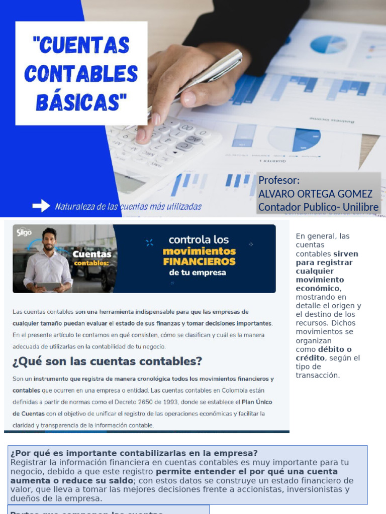 Las Cuentas Contables | PDF | Contabilidad | Estado financiero