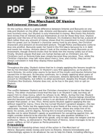Shylock's Revenge Speech Analysis | PDF | The Merchant Of Venice | Shylock