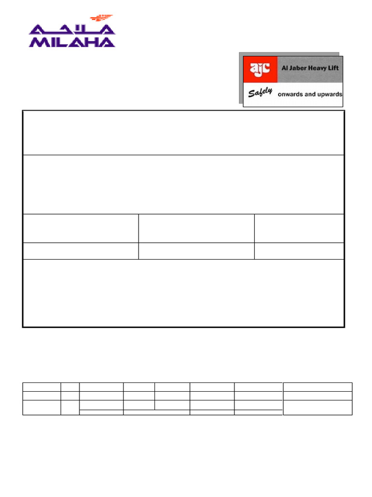 SBM Buoy Lifting Method Statement | PDF | Crane (Machine) | Risk