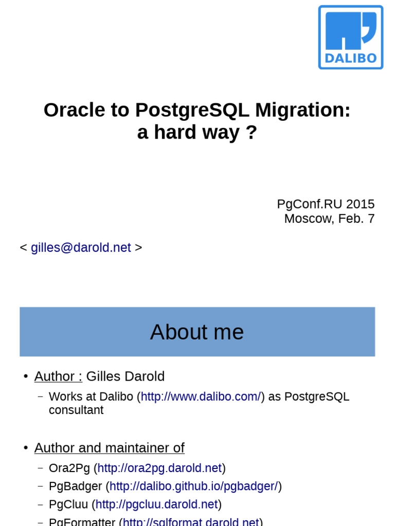 Ora2pg the Hard Way | PDF | Postgre Sql | Database Index