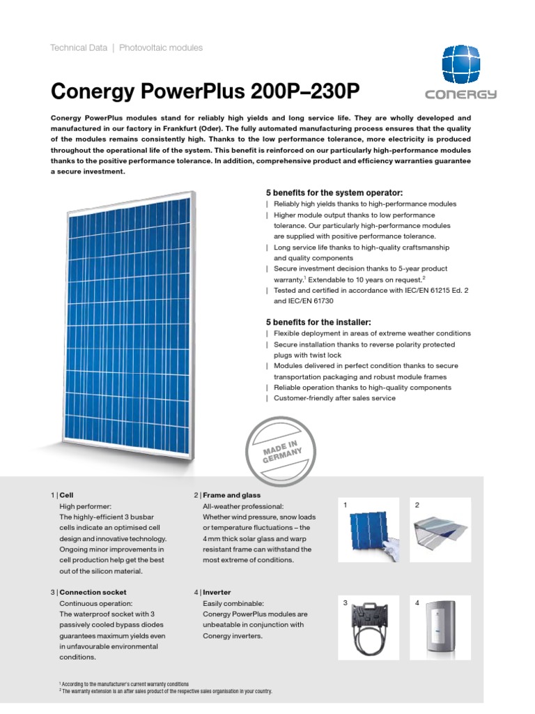 Poly Conergy PowerPlus PP190 230P | Ac Power Plugs And Sockets | Solar ...