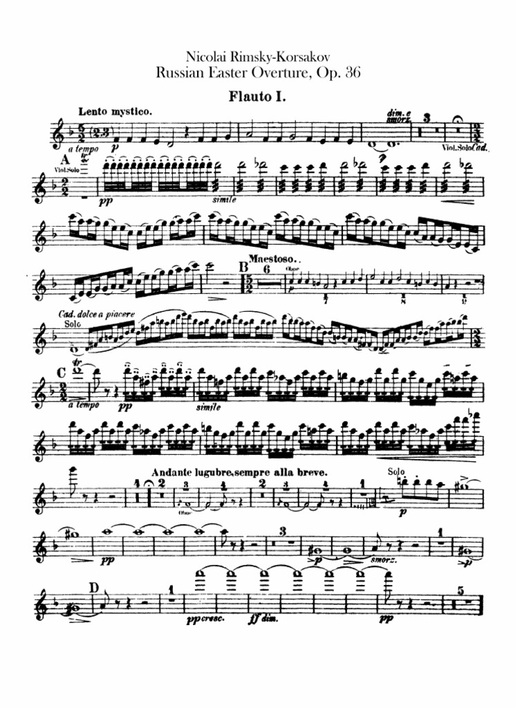 Gran Pascua Rusa - Flautas | PDF