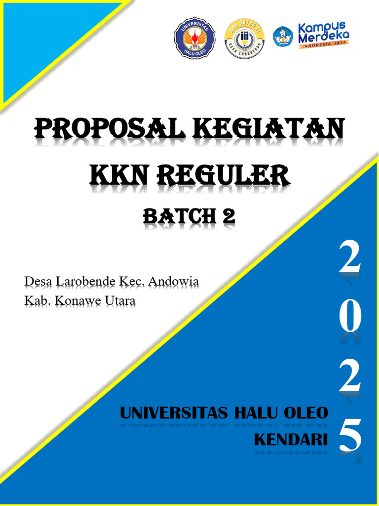 Proposal Program Kerja KKN Desa Larobende | PDF