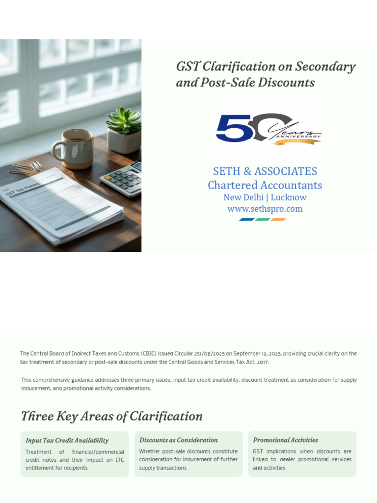 GST Guidelines on Post-Sale Discounts | PDF | Taxes | Economies
