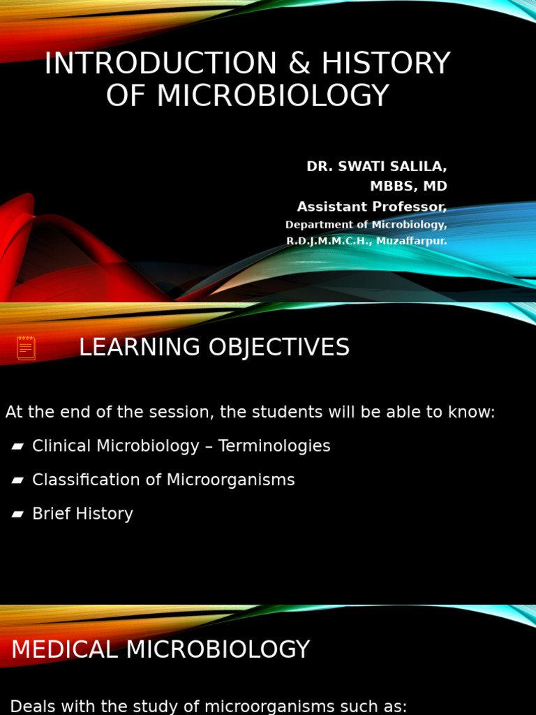 INTRO&HISTORY | PDF | Bacteria | Infection