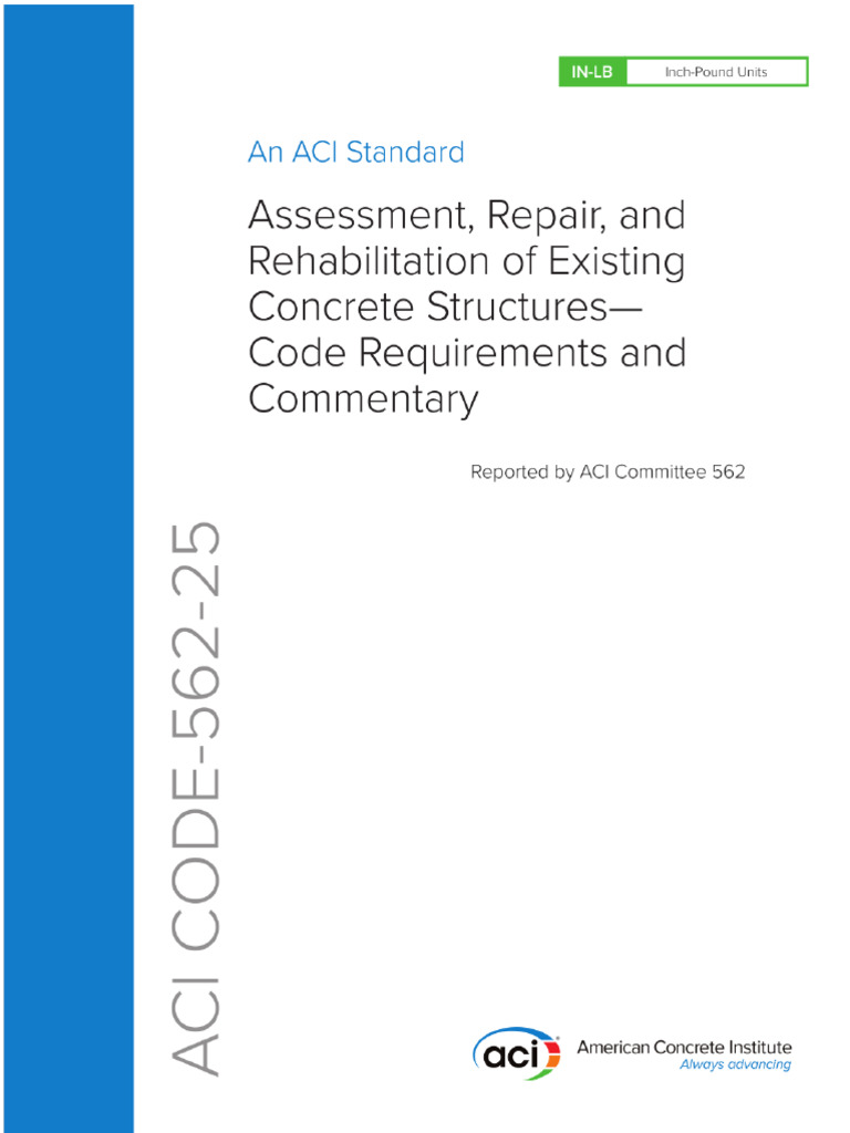 ACI 562-25 Concrete Repair Guidelines | PDF