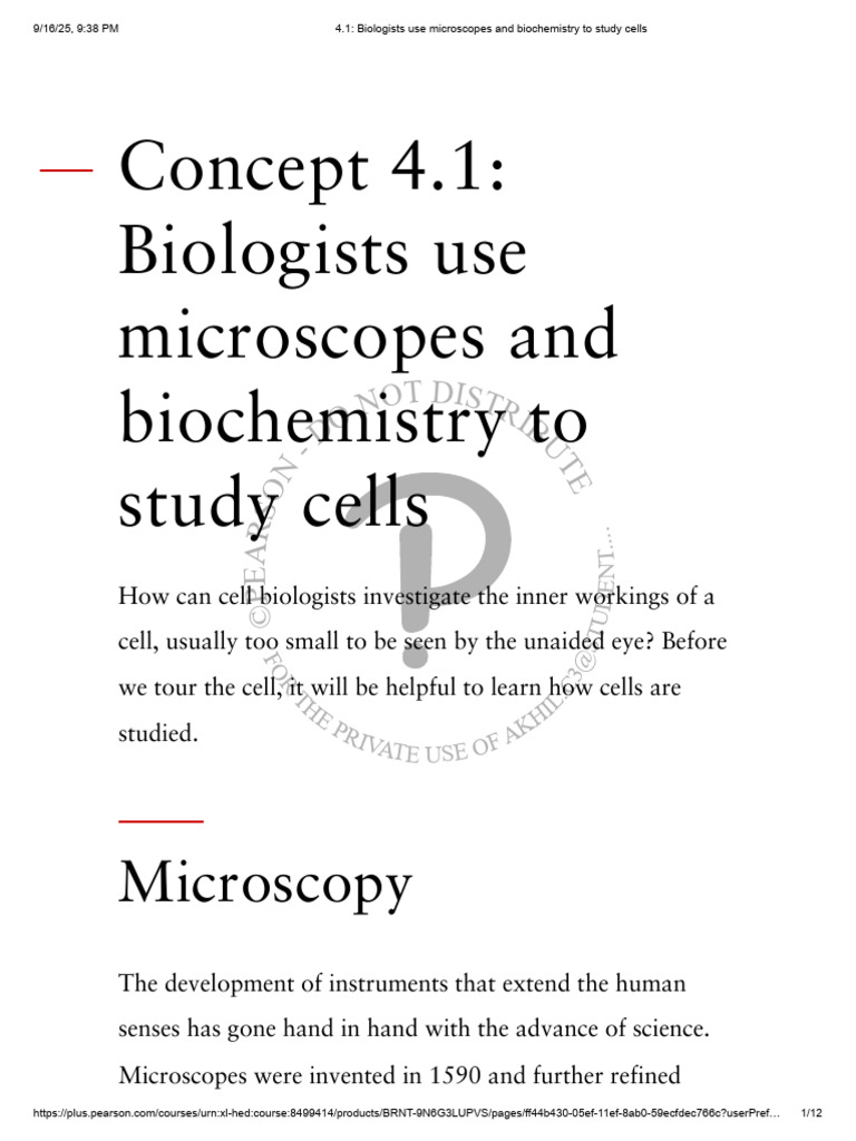 Microscopy Techniques in Cell Biology | PDF | Microscope | Transmission ...