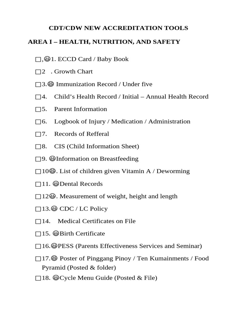 ECCD Accreditation Tools Overview | PDF