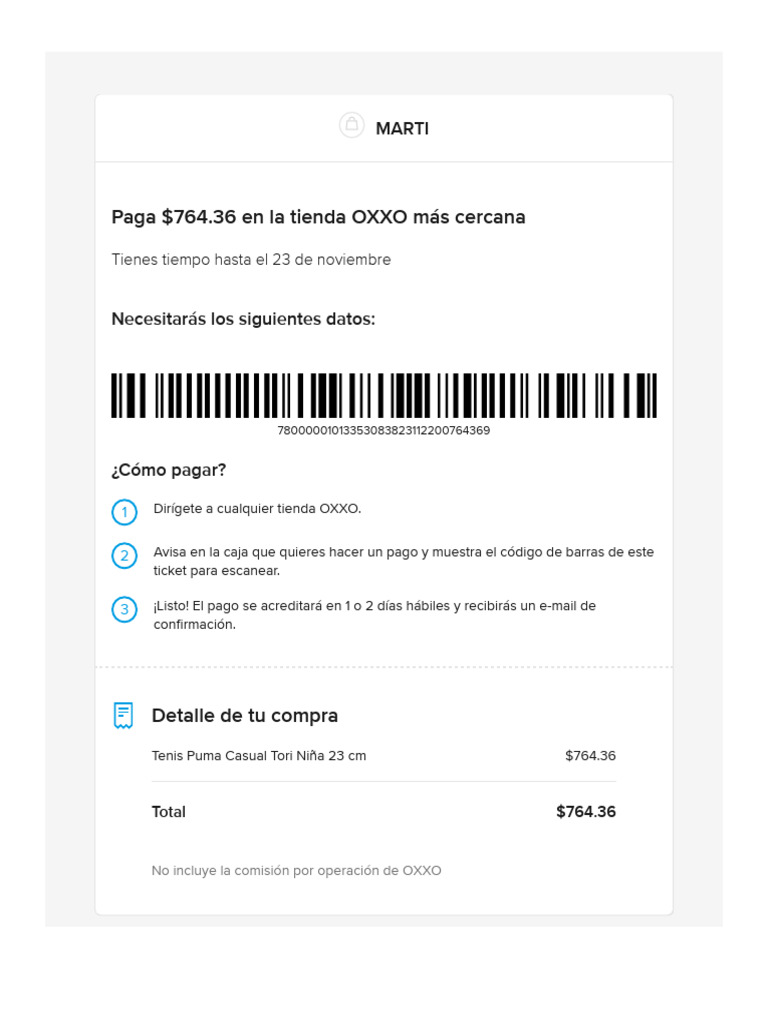 Ticket para Finalizar Tu Compra | PDF