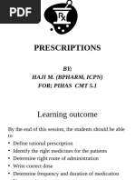 Quick Guide To Proscript | PDF | Dose (Biochemistry) | Chemistry