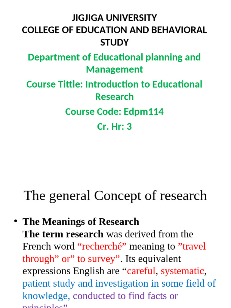Introduction To Educational Research-1 | PDF | Sampling (Statistics ...