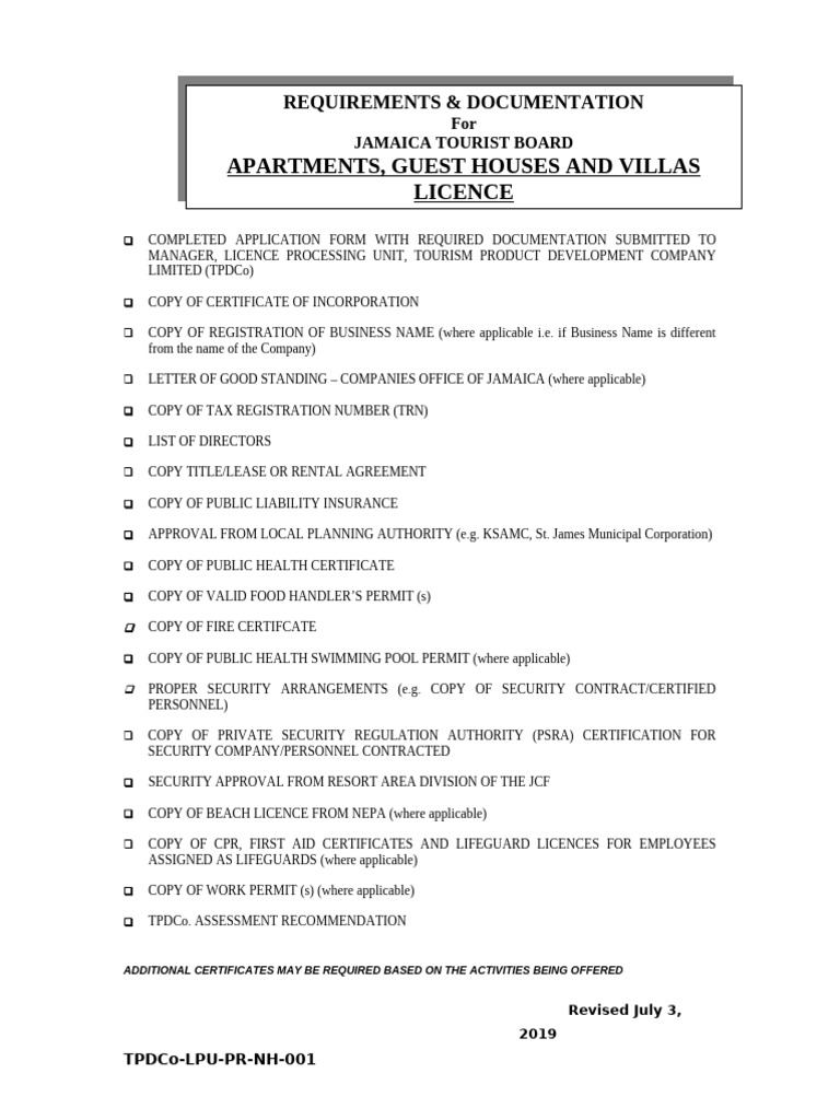 Pre Req Non Hotel 2019 | PDF